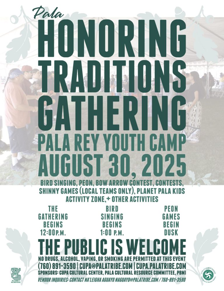 Announcement: Honoring Traditions Gathering 2025 - Cupa Center